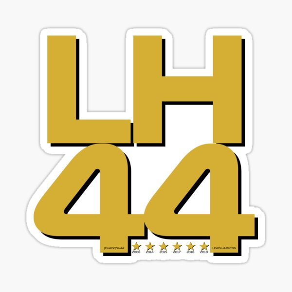 "Formula 1 Maths: (F1+WDC)*6=LH44" Sticker for Sale by FormulaFans ...