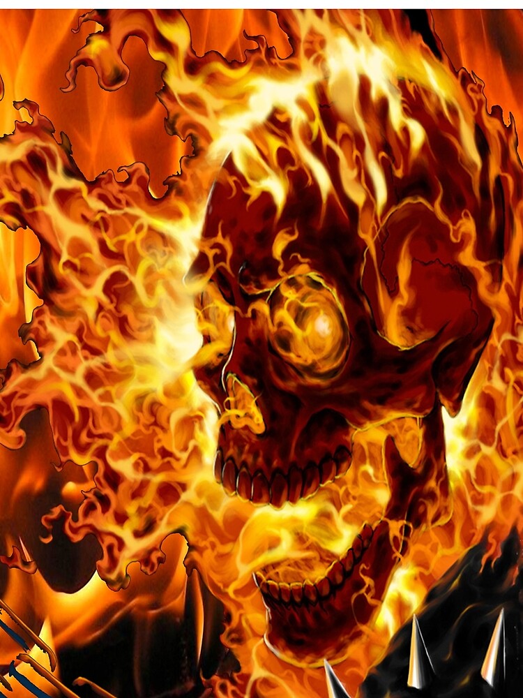 "Ghost rider fire" Graphic T-Shirt for Sale by Varselly | Redbubble