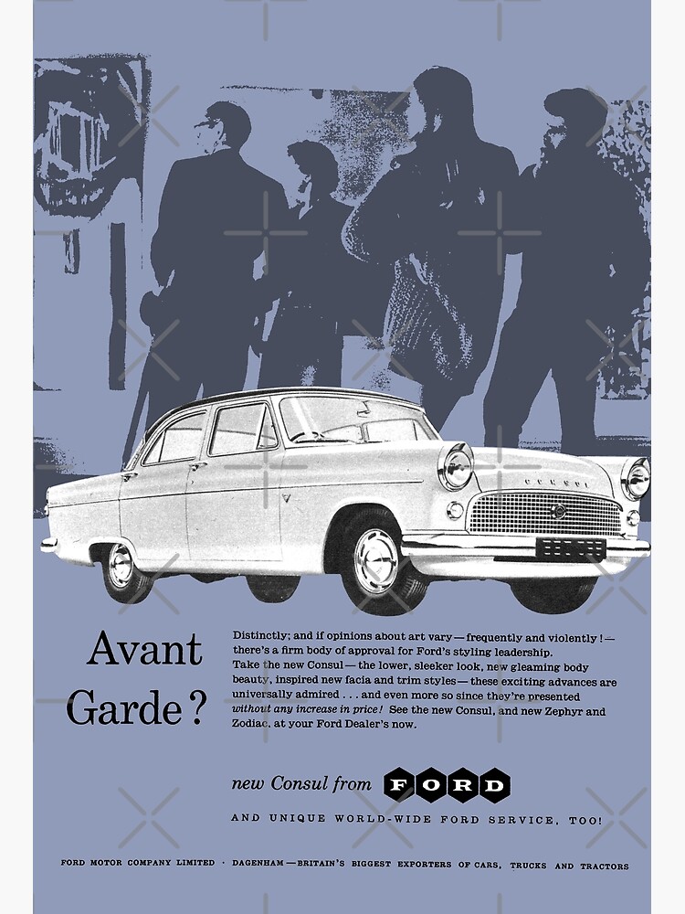 "FORD CONSUL" Poster for Sale by ThrowbackMotors | Redbubble