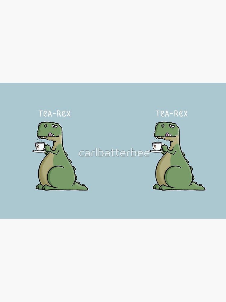 "Tea-Rex - Funny T-Rex Dinosaur Tea Pun Cartoon Illustration" Coffee ...