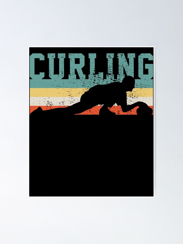 "Curling" Poster for Sale by 4tomic | Redbubble