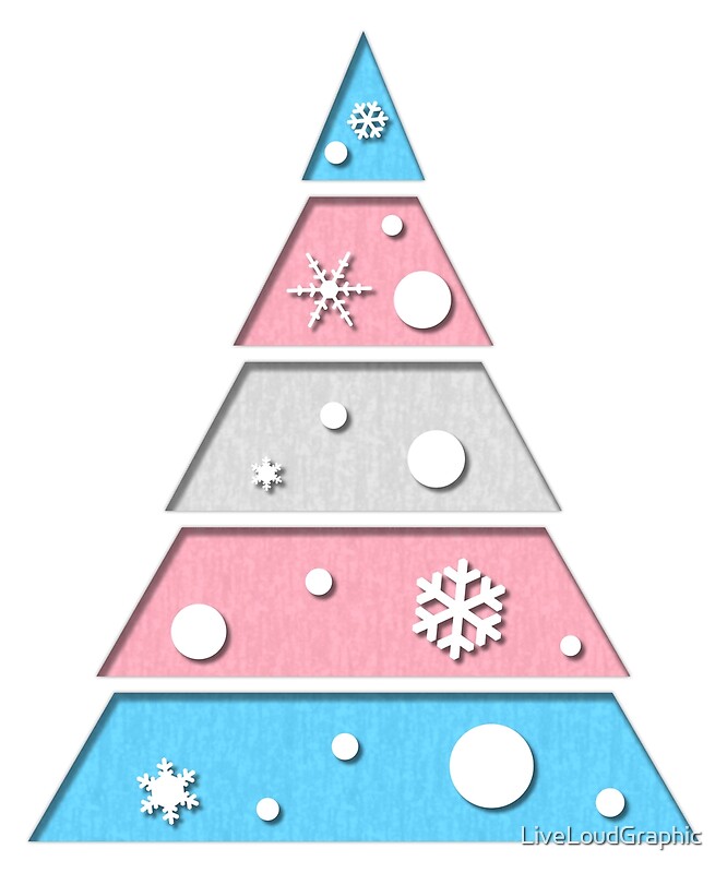 "Transgender Xmas Tree" by LiveLoudGraphic | Redbubble