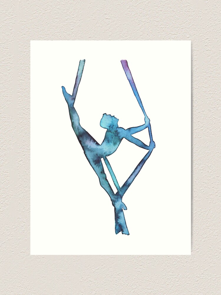 "Aerial Silks Boy. Male aerialist. Aerial man" Art Print for Sale by ...