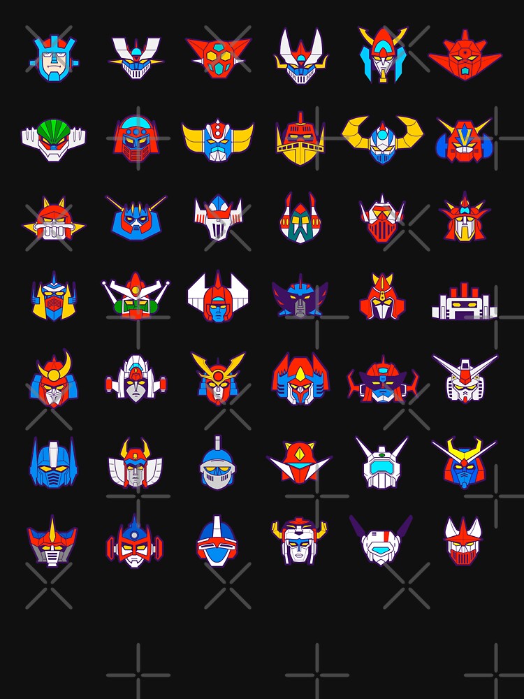 "071b 70s Robots Color" T-shirt for Sale by yexart | Redbubble ...