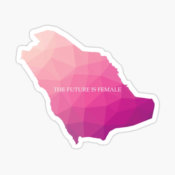 "Saudi female empowering " Sticker by j1-nora | Redbubble