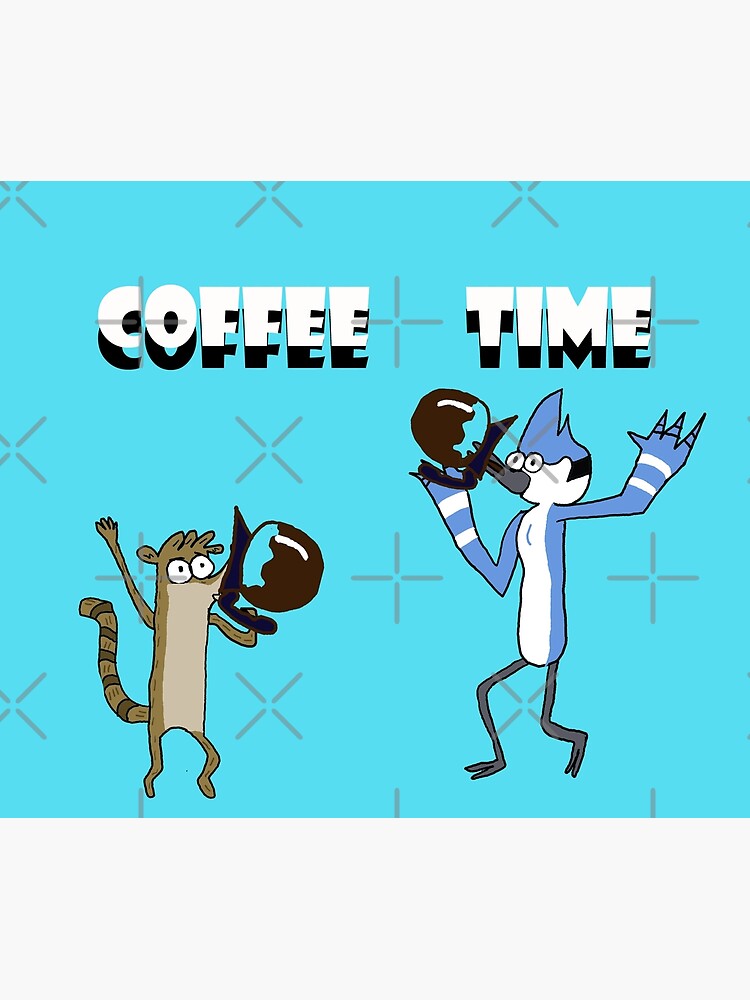 "Coffee Lover Regular Show Coffee Time " Canvas Print for Sale by ...