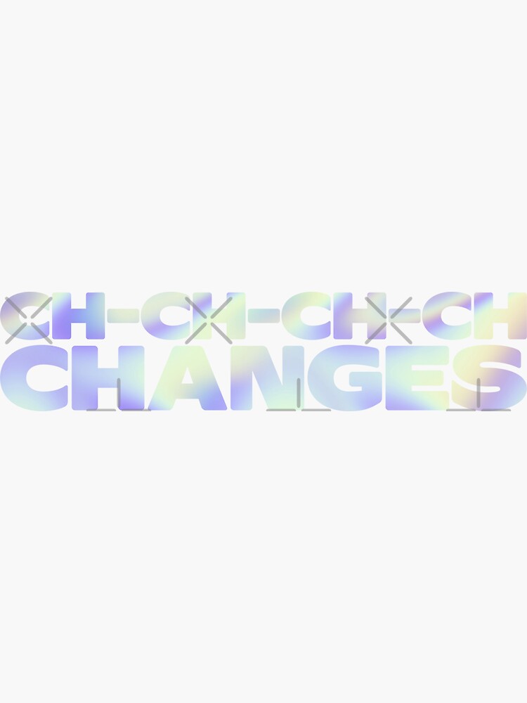"Changes 3 (rainbow)" Sticker for Sale by didijuca | Redbubble