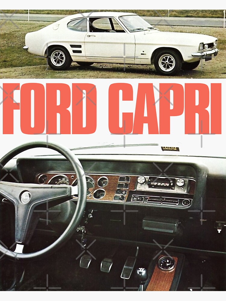 "FORD CAPRI MK 1" Sticker for Sale by ThrowbackMotors | Redbubble