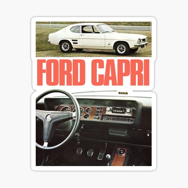 "FORD CAPRI MK 1" Sticker for Sale by ThrowbackMotors | Redbubble