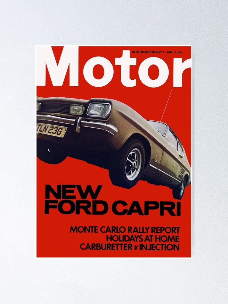 "FORD CAPRI" Poster for Sale by ThrowbackMotors | Redbubble