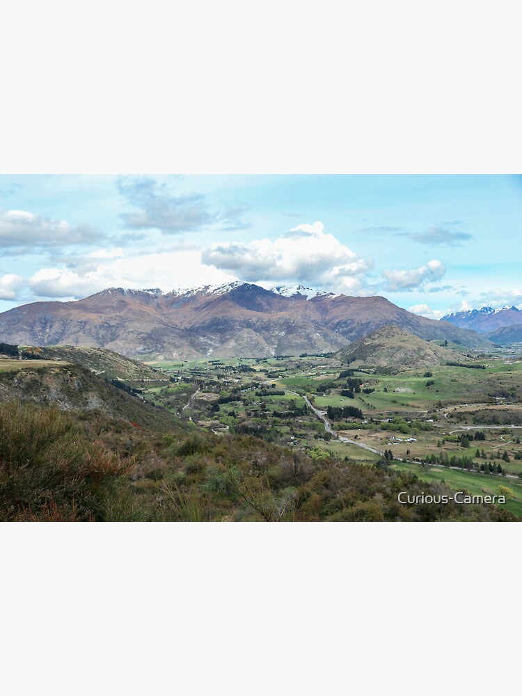 "Arrowtown view from Tobins Track" Sticker for Sale by Curious-Camera ...