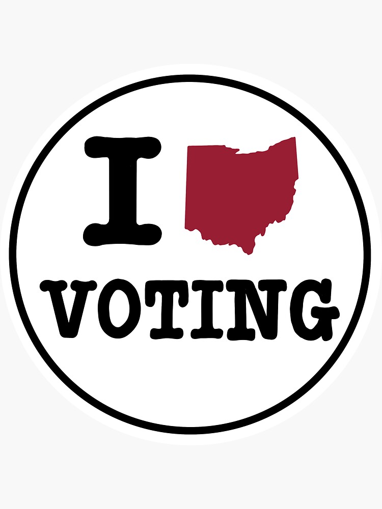 "I voted Ohio" Sticker for Sale by maggiemcdow | Redbubble