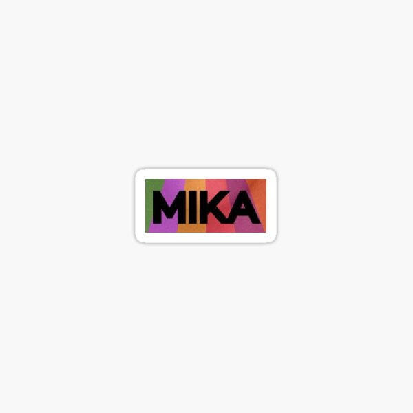 "MIKA logo sticker 02" Sticker by dividedlines | Redbubble