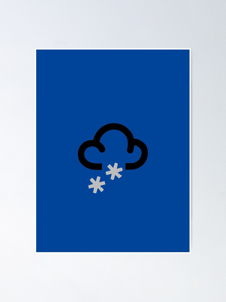 "Heavy Snow, Weather Forecast Symbol - Weather Forecaster TV News Signs ...