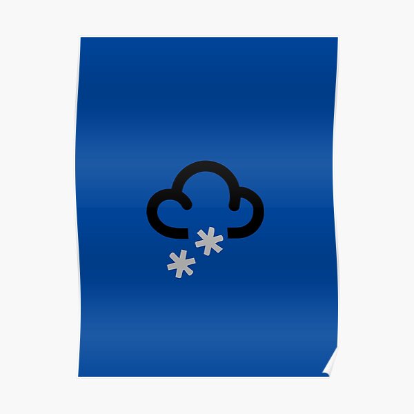 "Heavy Snow, Weather Forecast Symbol - Weather Forecaster TV News Signs ...