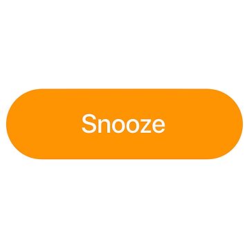 "Snooze Button Alarm" Sticker for Sale by Eliastrations | Redbubble