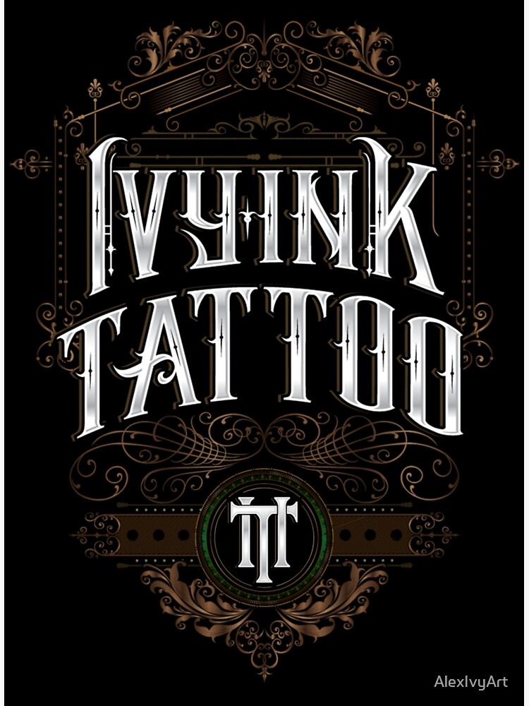 "Ivy Ink Tattoo Logo" Canvas Print by AlexIvyArt | Redbubble
