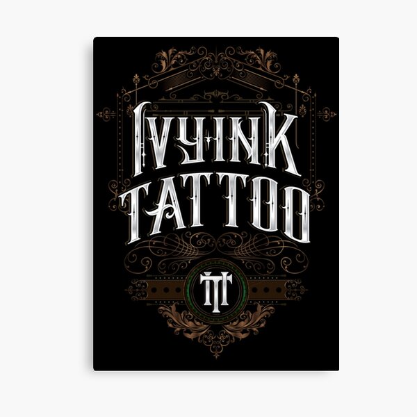 "Ivy Ink Tattoo Logo" Canvas Print by AlexIvyArt | Redbubble
