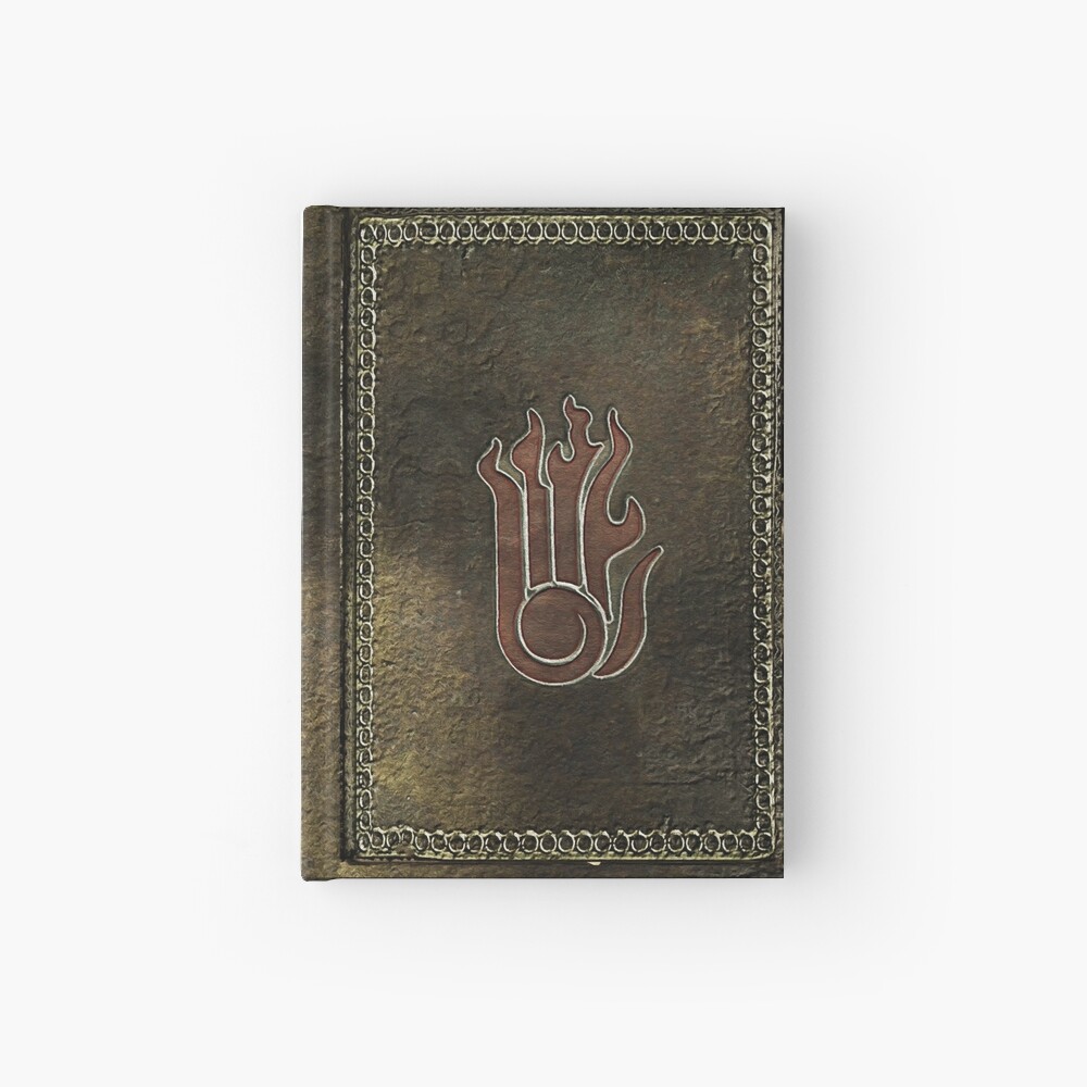 "Skyrim Destruction Spell Tome" Hardcover Journal for Sale by wildtribe ...