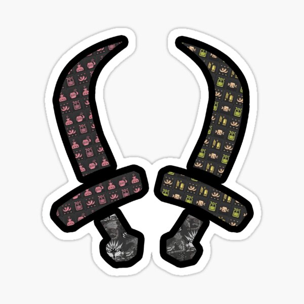 "Dual Blades MHW icon" Sticker by SLUGbatista | Redbubble