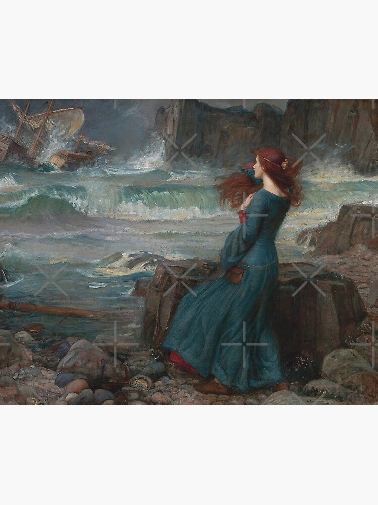 Miranda - The Tempest, 1916 John William Waterhouse Canvas sold by ...