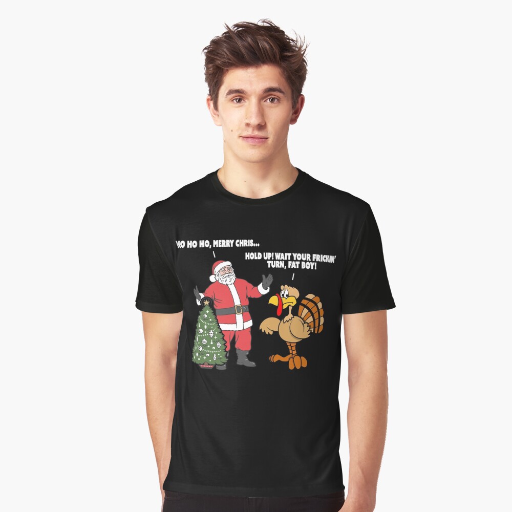 "Santa vs. the Turkey - Wait Your Frickin' Turn Fat Boy" Poster for ...