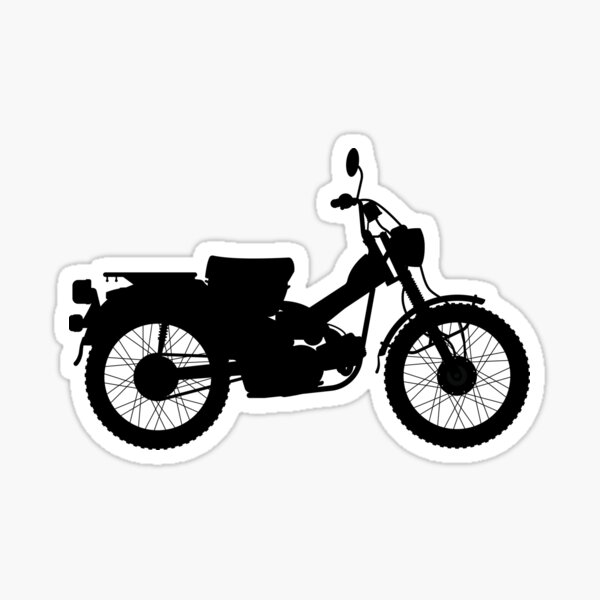 "Honda CT110 Postie Bike - Black Silhouette " Sticker for Sale by StudioFloyd | Redbubble
