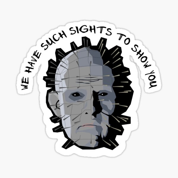 "Pinhead Cenobite" Sticker by Random-Tees | Redbubble