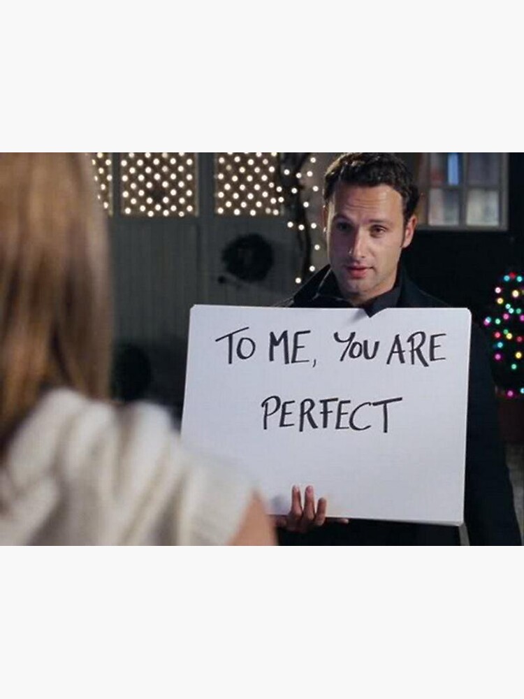 "love actually love quote" Sticker for Sale by lulugammon | Redbubble