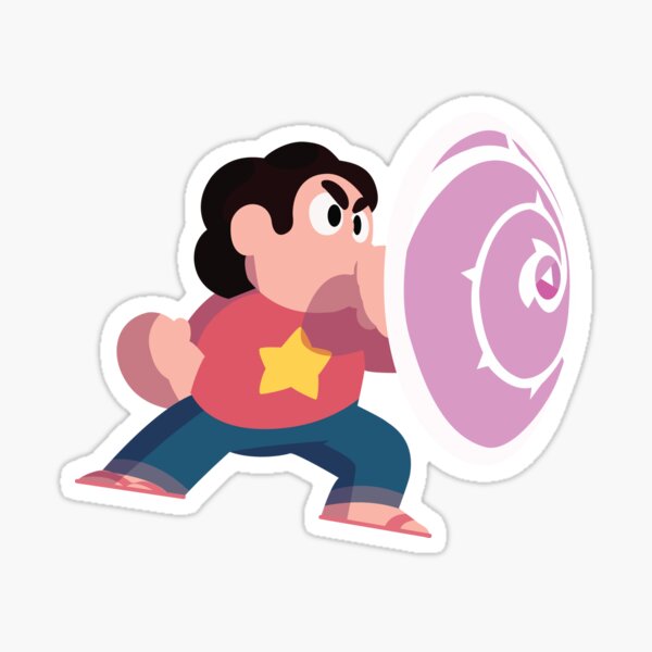 "Steven Universe with Shield" Sticker for Sale by SmirkingDesigns ...