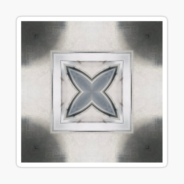 "Silver Pattern Flower Star" Sticker by lyndseyart | Redbubble