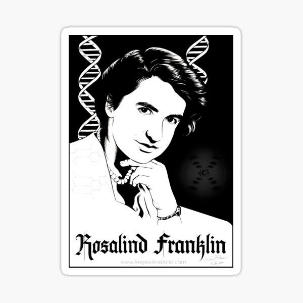 "Rosalind Franklin" Sticker for Sale by AnglesAndAcid | Redbubble