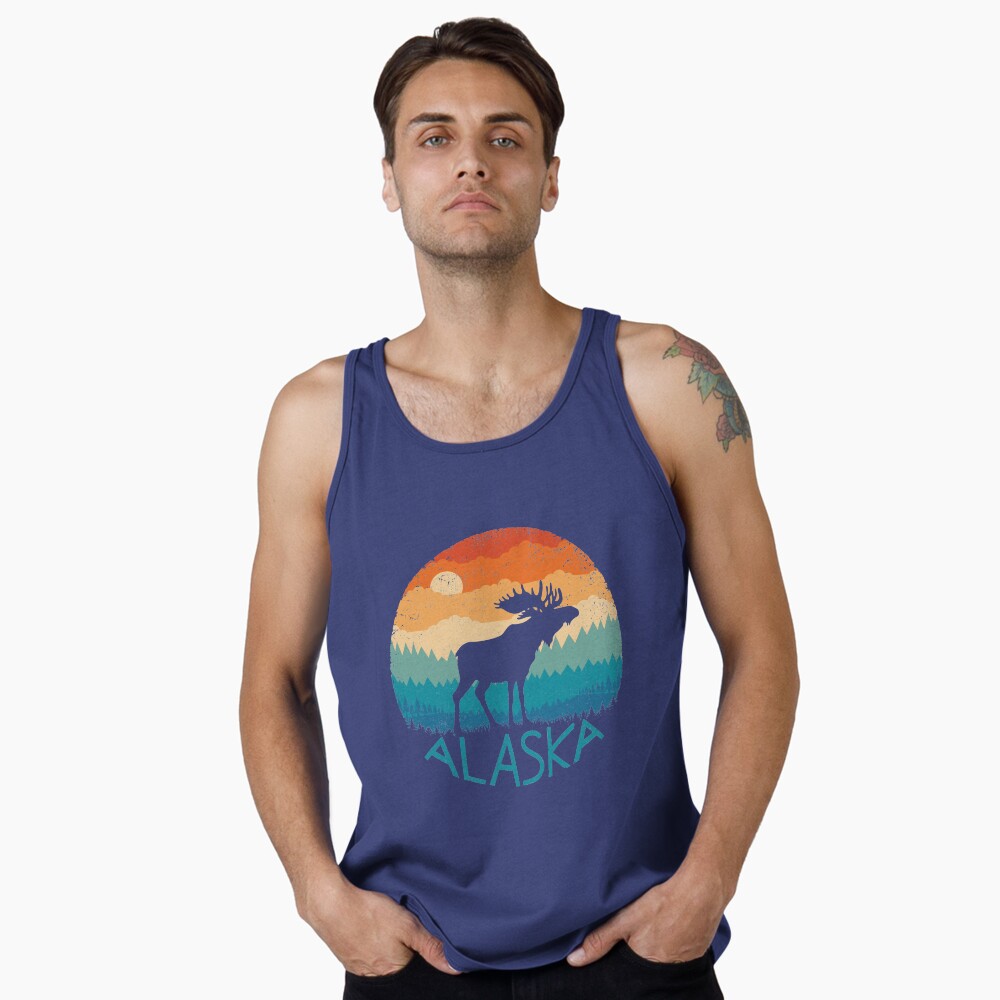 "Alaska Retro Moose" Sticker for Sale by TigerTomDesign | Redbubble