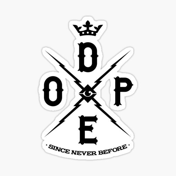 "Dope One - Since Never Before (white)" Sticker by hard-wear | Redbubble