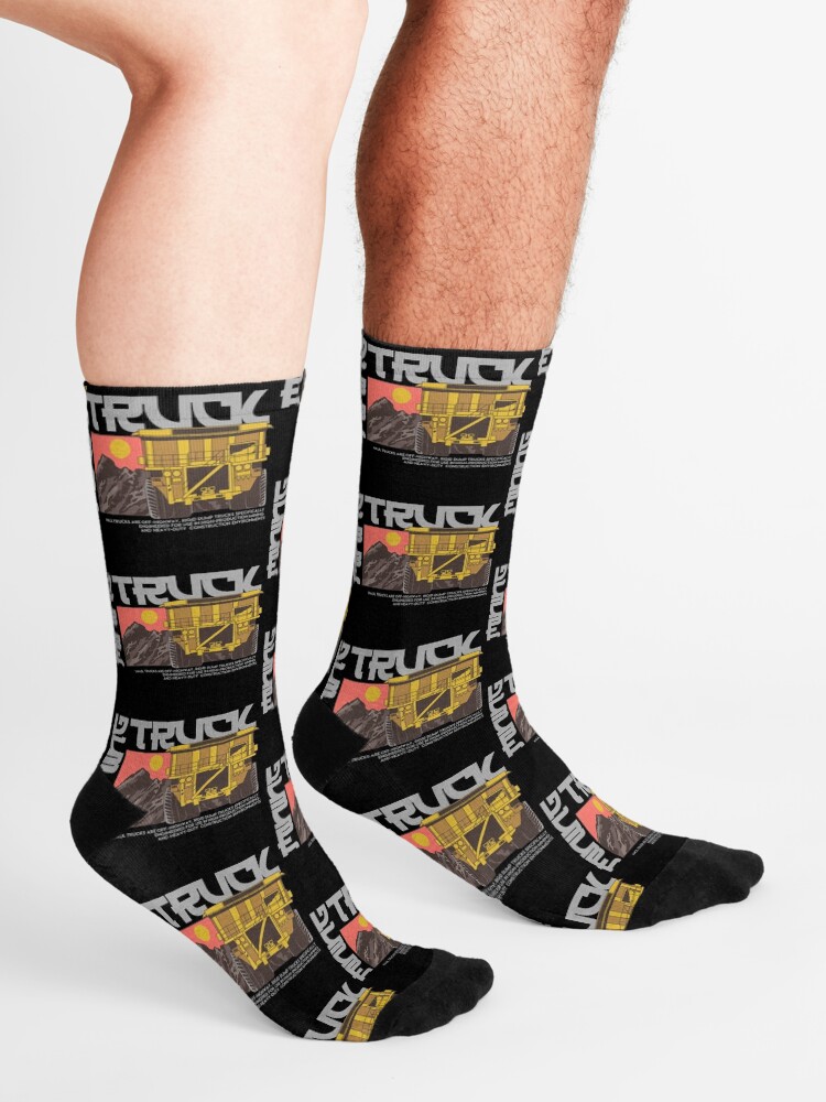 "The world’s biggest mining dump trucks" Socks by damnoverload | Redbubble