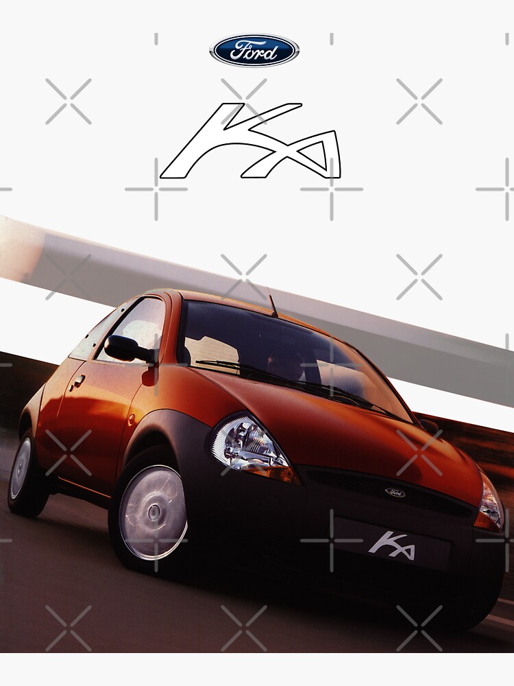 "FORD KA" Sticker by ThrowbackMotors | Redbubble