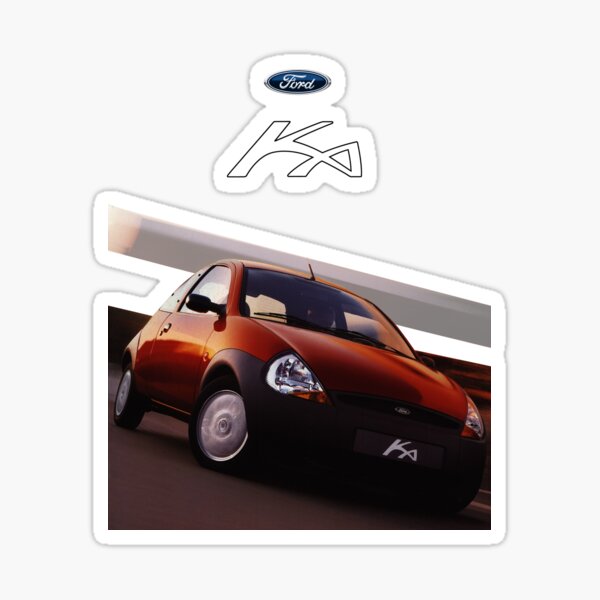 "FORD KA" Sticker by ThrowbackMotors | Redbubble