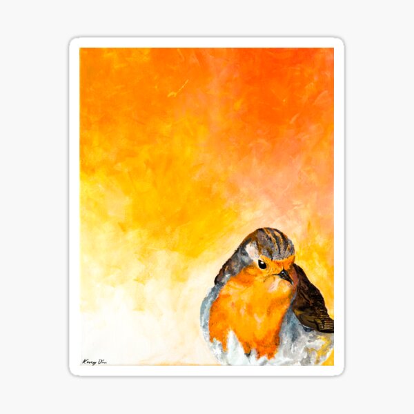 "Robin" Sticker by DoraKoreny | Redbubble