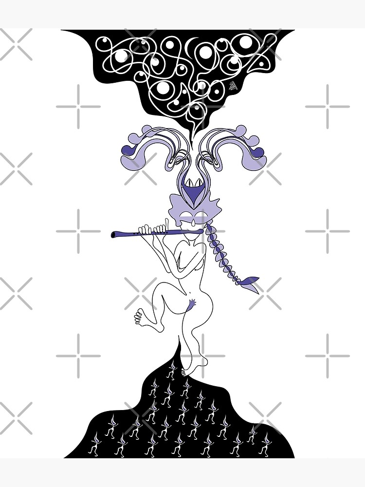 "Archetype of the Chamana on its Waning Moon" Poster by Vinyet | Redbubble