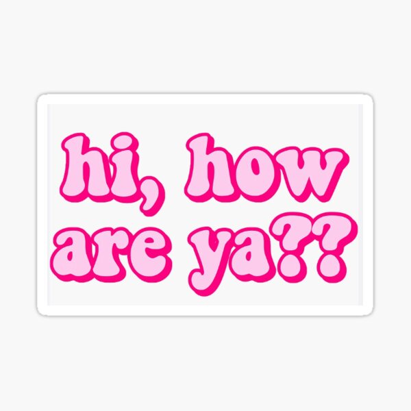 "Jeffree Star hi how are ya sticker" Sticker by katiebom | Redbubble