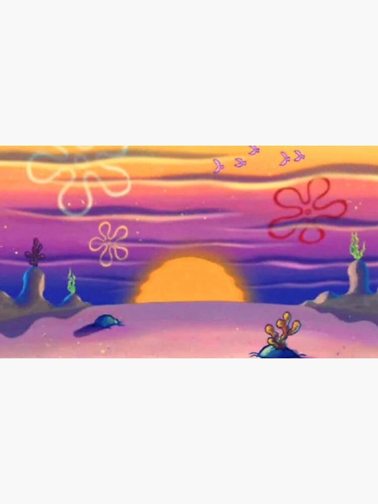 "Spongebob Sunset" Sticker for Sale by jasminbarriento | Redbubble