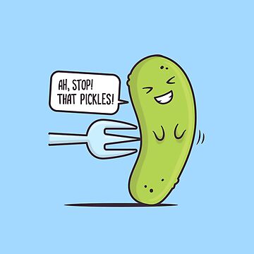 "Stop! That Pickles" Coasters (Set of 4) for Sale by zoljo | Redbubble