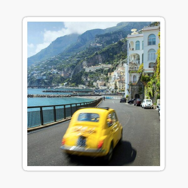 "Yellow Car" Sticker by kconnelly7 | Redbubble