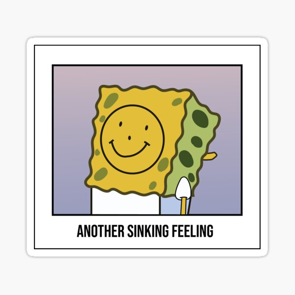 "sad spongebob " Sticker for Sale by Cxllmedev | Redbubble