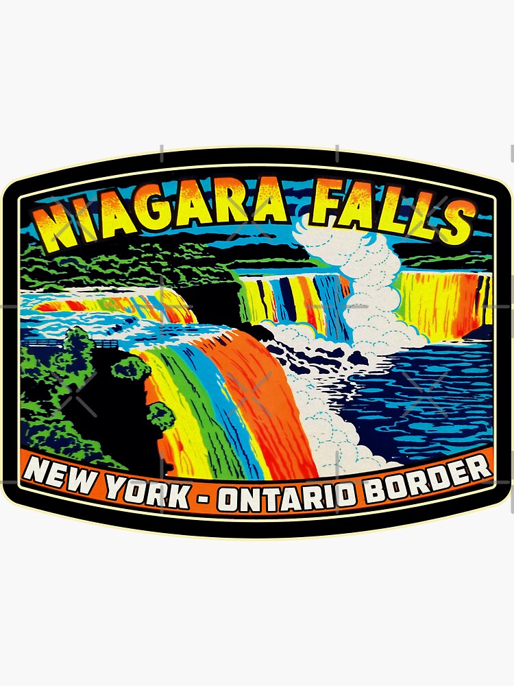 "Niagara Falls New York Ontario Canada USA Border Waterfall At Night ...