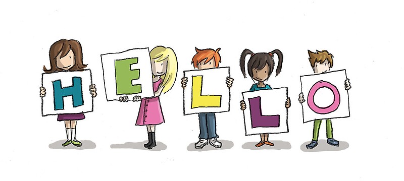 "Card Design: Kids: Hello!" by Kirsty Mordaunt | Redbubble