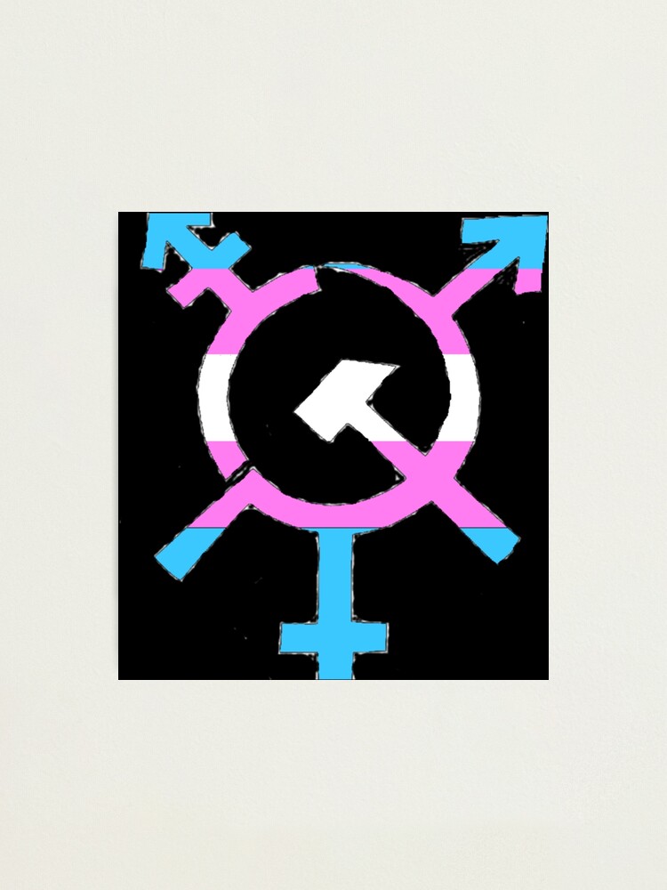 "Trans Communist Symbol" Photographic Print for Sale by Inclusivitees ...