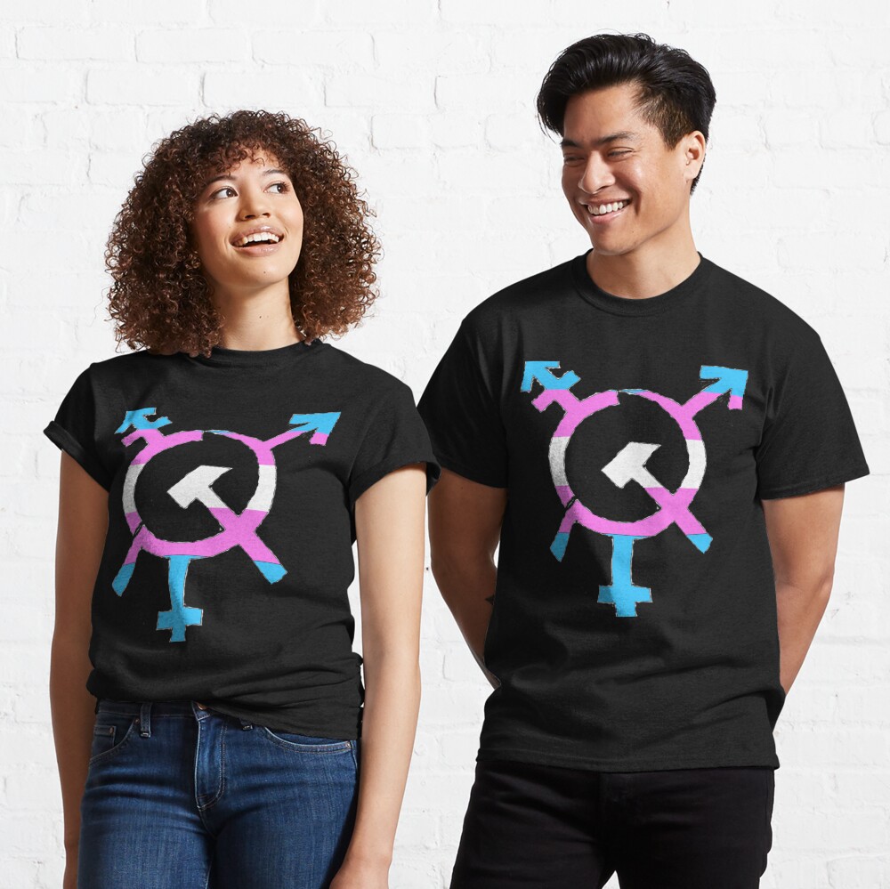 "Trans Communist Symbol" T-shirt by Inclusivitees | Redbubble