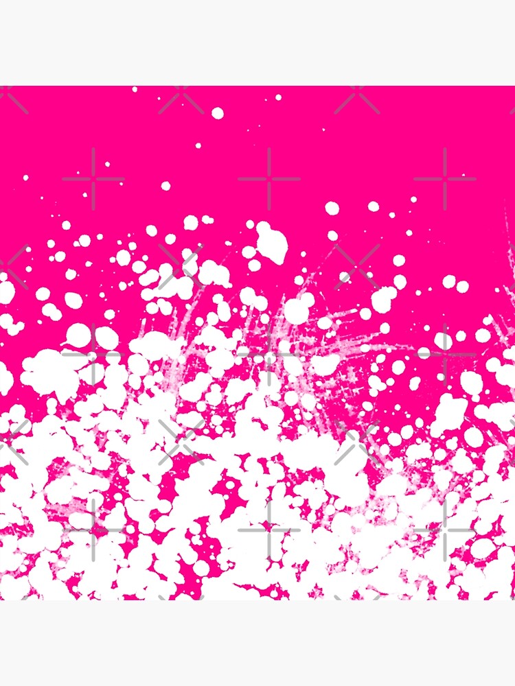 "Hot Pink and White Ombre Splatter" Poster for Sale by speckled | Redbubble