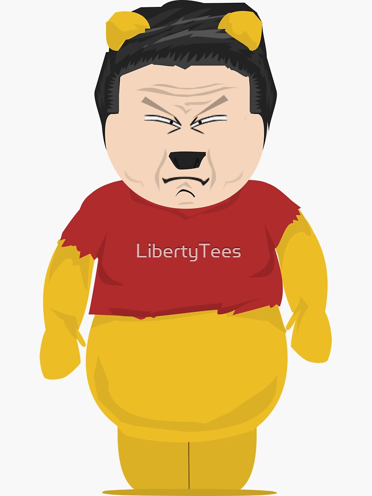 "Xi Jinping Pooh - South Park" Sticker for Sale by LibertyTees | Redbubble